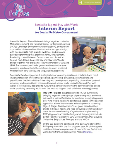 Play with Purpose - National Center for Families Learning